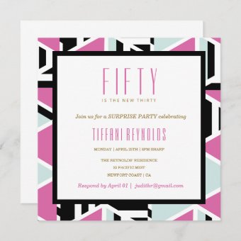 Mod Squad Milestone Birthday Invitation | Zazzle