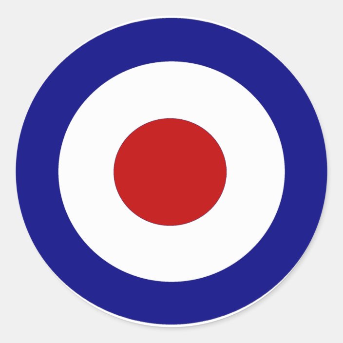 Mod Target Classic Round Sticker | Zazzle.com
