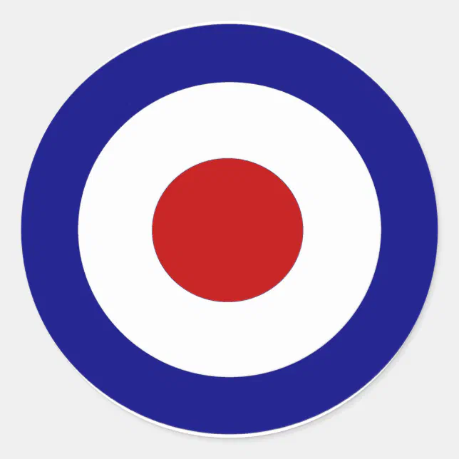 Mod Target Classic Round Sticker | Zazzle