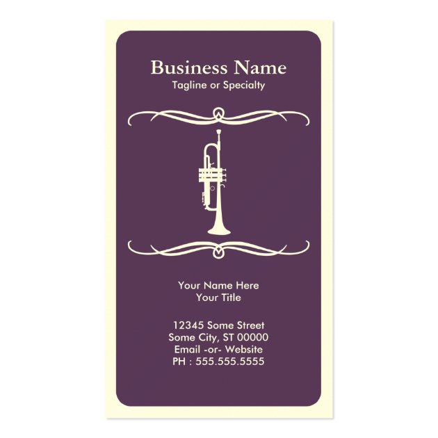 mod trumpet business card templates