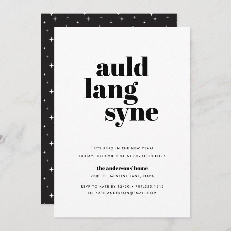 Mod Wish | New Year's Eve Party Invitation | Zazzle