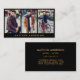 Model Actor 3 Photo Business Card Gold Black | Zazzle