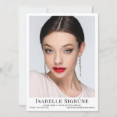 Model Actor 4 Photo 5.5x7.5 Comp Zed Card Template | Zazzle