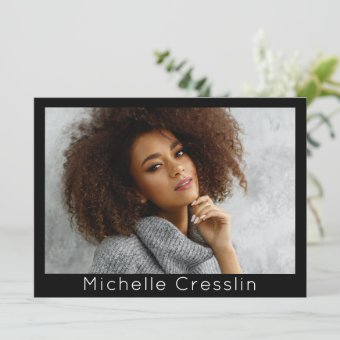 Model Actor 5 Photo Two Sided Comp Card Template | Zazzle