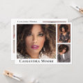 Model Actor 8 Photo Composite Card Template | Zazzle