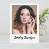 Model Actor Comp Card. Zed card. Sed card | Zazzle