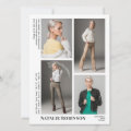 Model Actor Composite Card Template 5 Photo | Zazzle
