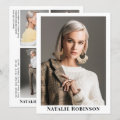 Model Actor Composite Card Template 5 Photo | Zazzle