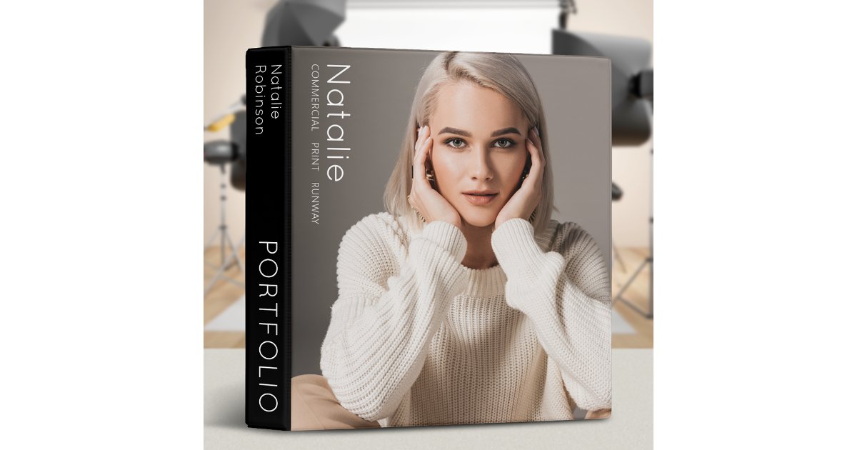Model Actor Fashion Portfolio Photo Binder | Zazzle