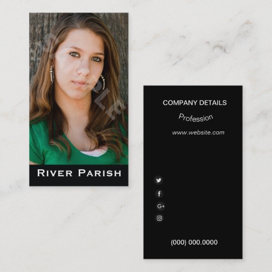 Model Actor Headshot Business Card | Zazzle.com