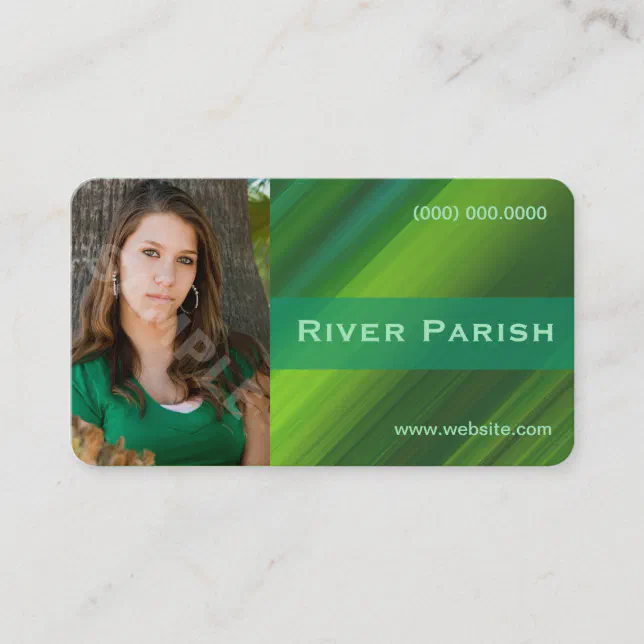 Model Actor Headshot Business Card Metallic | Zazzle