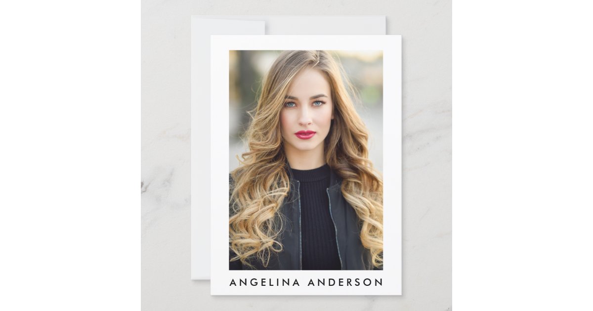 Model Actor Photo Professional Comp Card | Zazzle