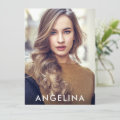Model Actor Photo Professional Comp Card Black W | Zazzle