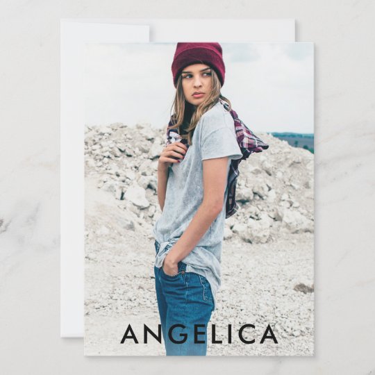 Model Actor Photo Professional Comp Card Blk | Zazzle
