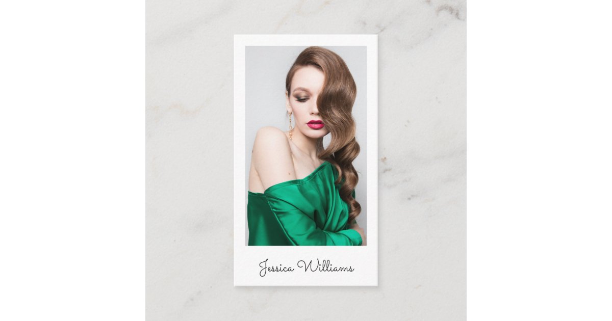 Model Actors Photography Headshot Business Card | Zazzle