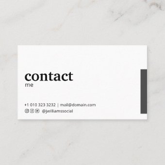 Model Actress Business Card | Zazzle