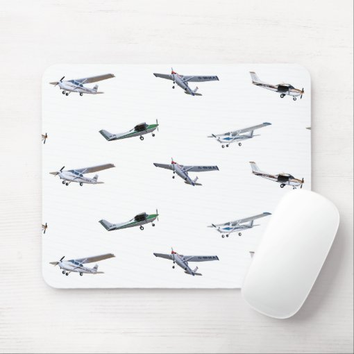 Model Cessna Aircraft in Flight Mouse Pad | Zazzle