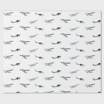Model Cessna Aircraft in Flight Wrapping Paper | Zazzle