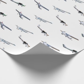 Model Cessna Aircraft in Flight Wrapping Paper | Zazzle