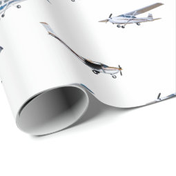 Model Cessna Aircraft in Flight Wrapping Paper | Zazzle