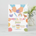 Model Clay Making Crafts Clay Art Fun Birthday Invitation | Zazzle