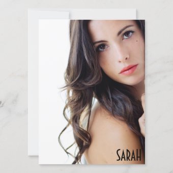 Model Female Comp Card Template | Zazzle