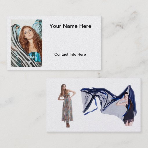 Model Headshot Business Card | Zazzle