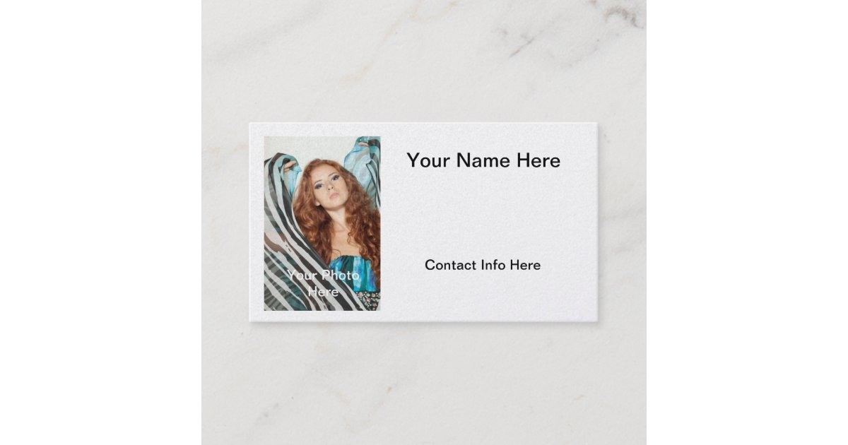 Model Headshot Business Card | Zazzle