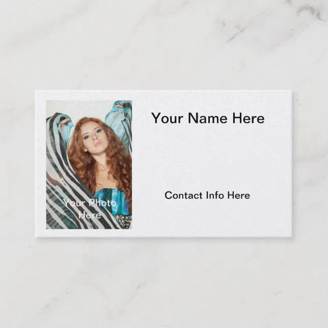 Model Headshot Business Card | Zazzle