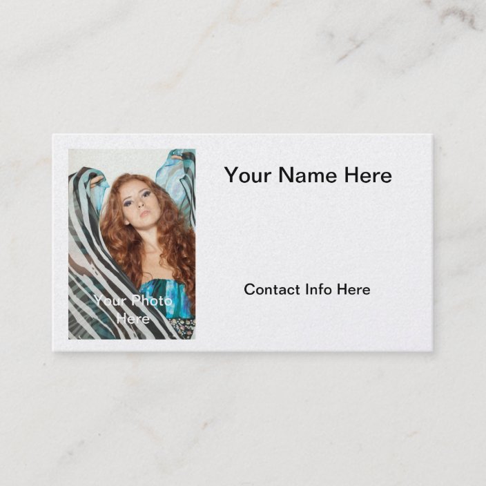 Model Headshot Business Card | Zazzle.com