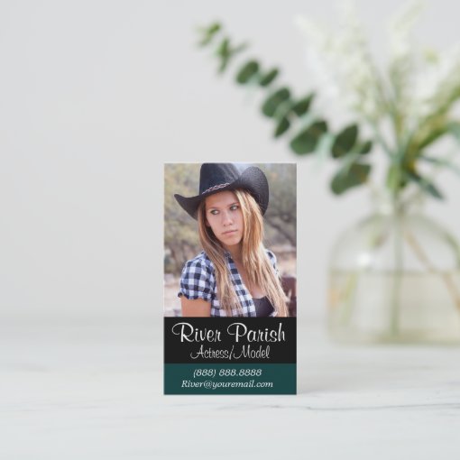 Model Headshot Business Cards | Zazzle