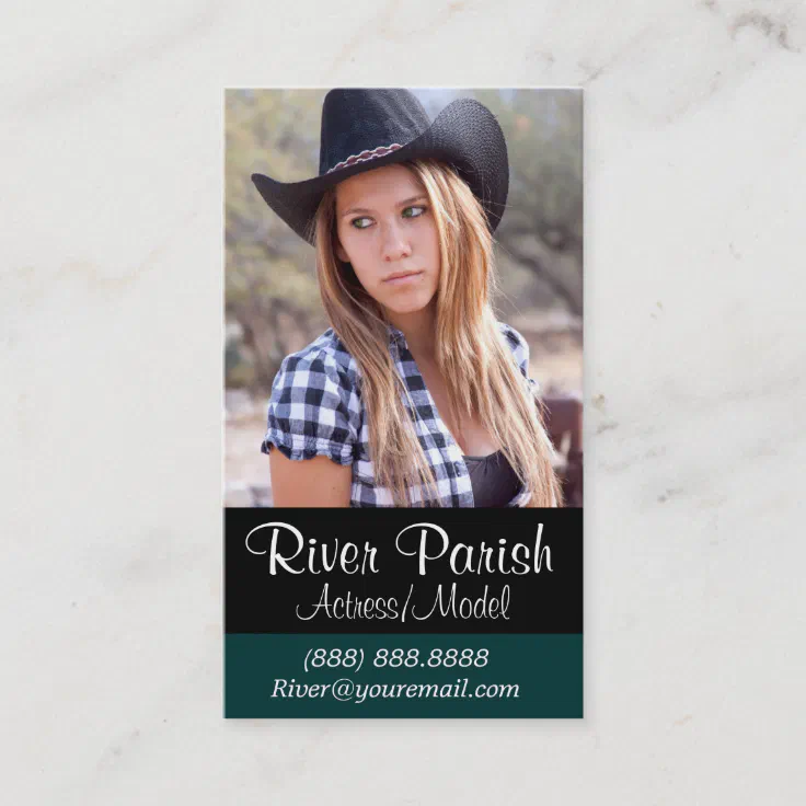 Model Headshot Business Cards | Zazzle