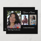 Model Headshot Card | Zazzle