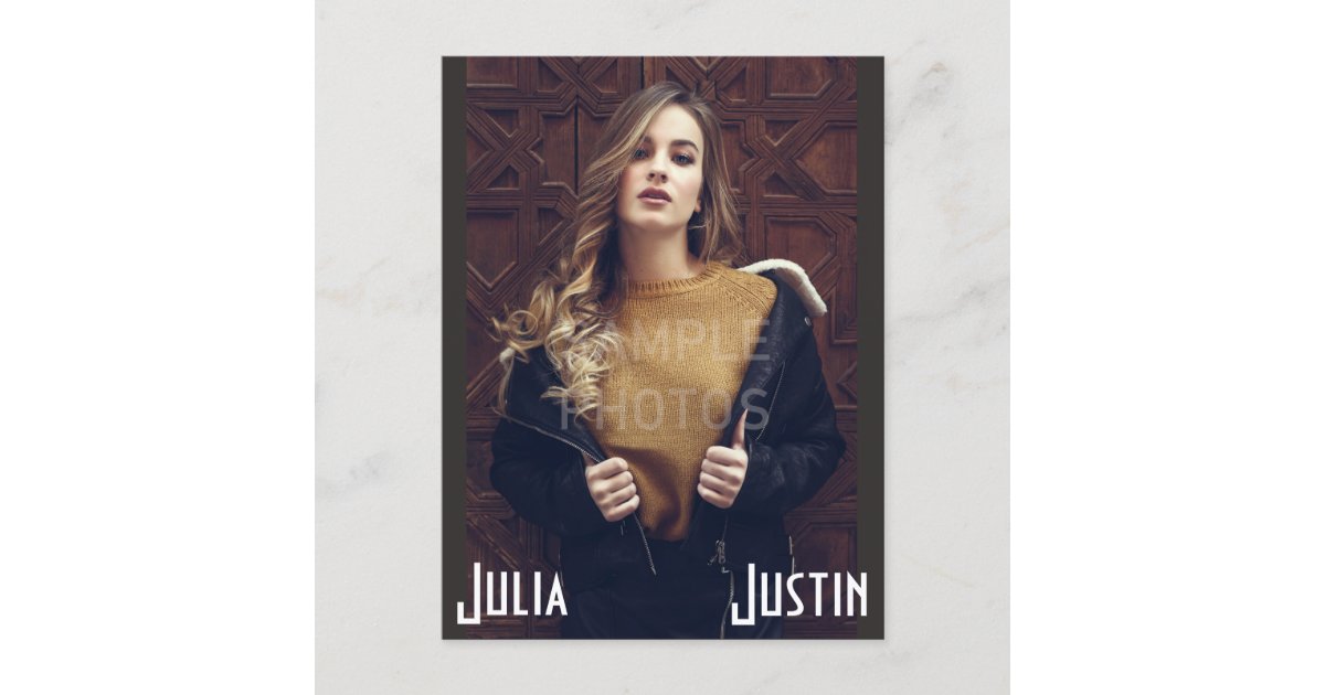 Model Headshot Cards Template | Zazzle