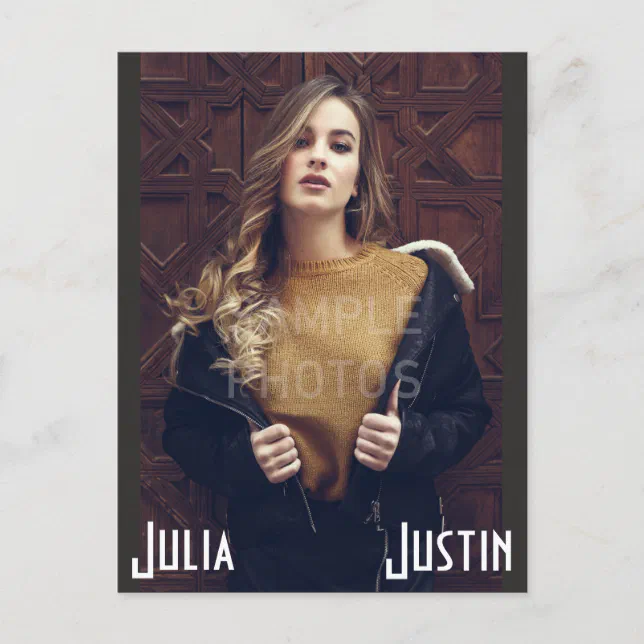 Model Headshot Cards Template | Zazzle