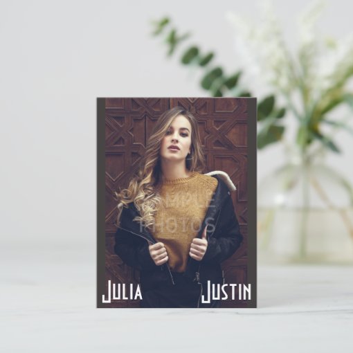 Model Headshot Cards Template | Zazzle