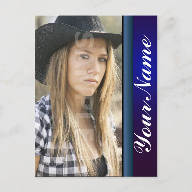 Model Headshot Comp Card Zeds | Zazzle