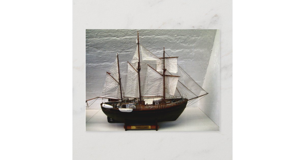 Model of Fram, the ship used by Nansen Postcard | Zazzle