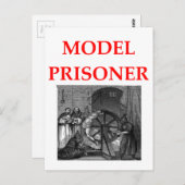 model prisoner postcard | Zazzle