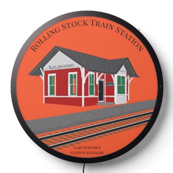 Model Railroading Train Station LED Sign | Zazzle