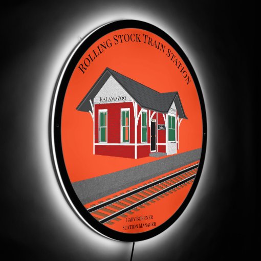 Model Railroading Train Station LED Sign | Zazzle