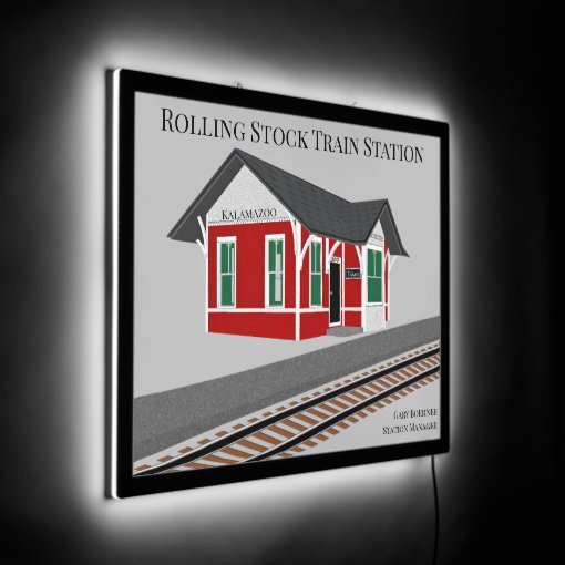 Model Railroading Train Station LED Sign | Zazzle