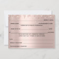 Model Release Form Makeup Artist Rose Invitation | Zazzle