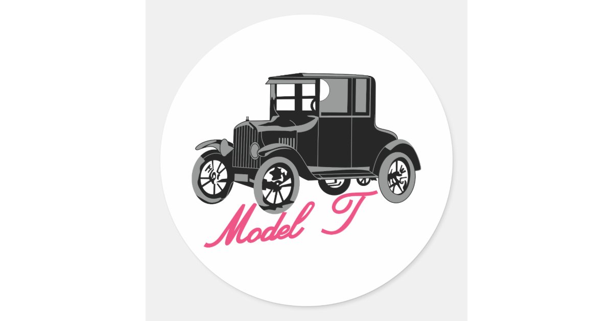 Model T Classic Round Sticker | Zazzle