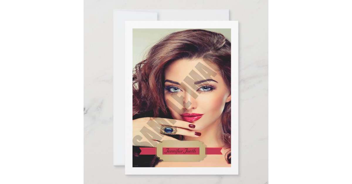 Modeling Comp Card | Zazzle