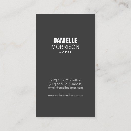 Models and Actors Modern Headshot Business Card | Zazzle