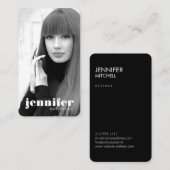 Models and Actors Modern Headshot V Business Card | Zazzle