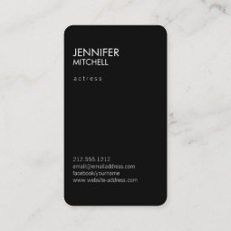Models and Actors Modern Headshot V Business Card | Zazzle