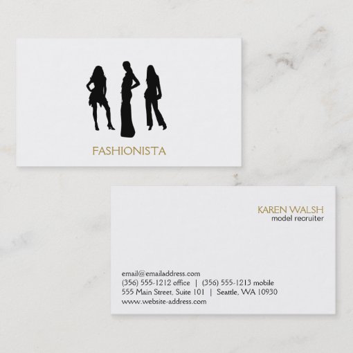 Models Business Card | Zazzle