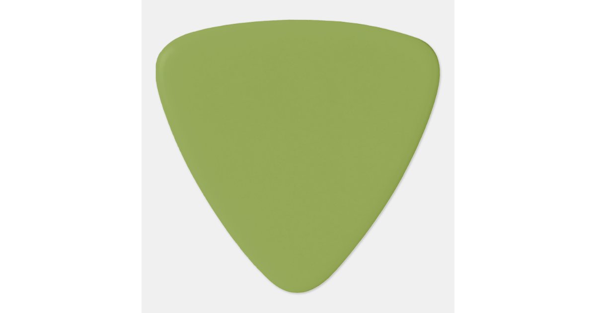 Moderate Lime Green Solid Color Guitar Pick | Zazzle